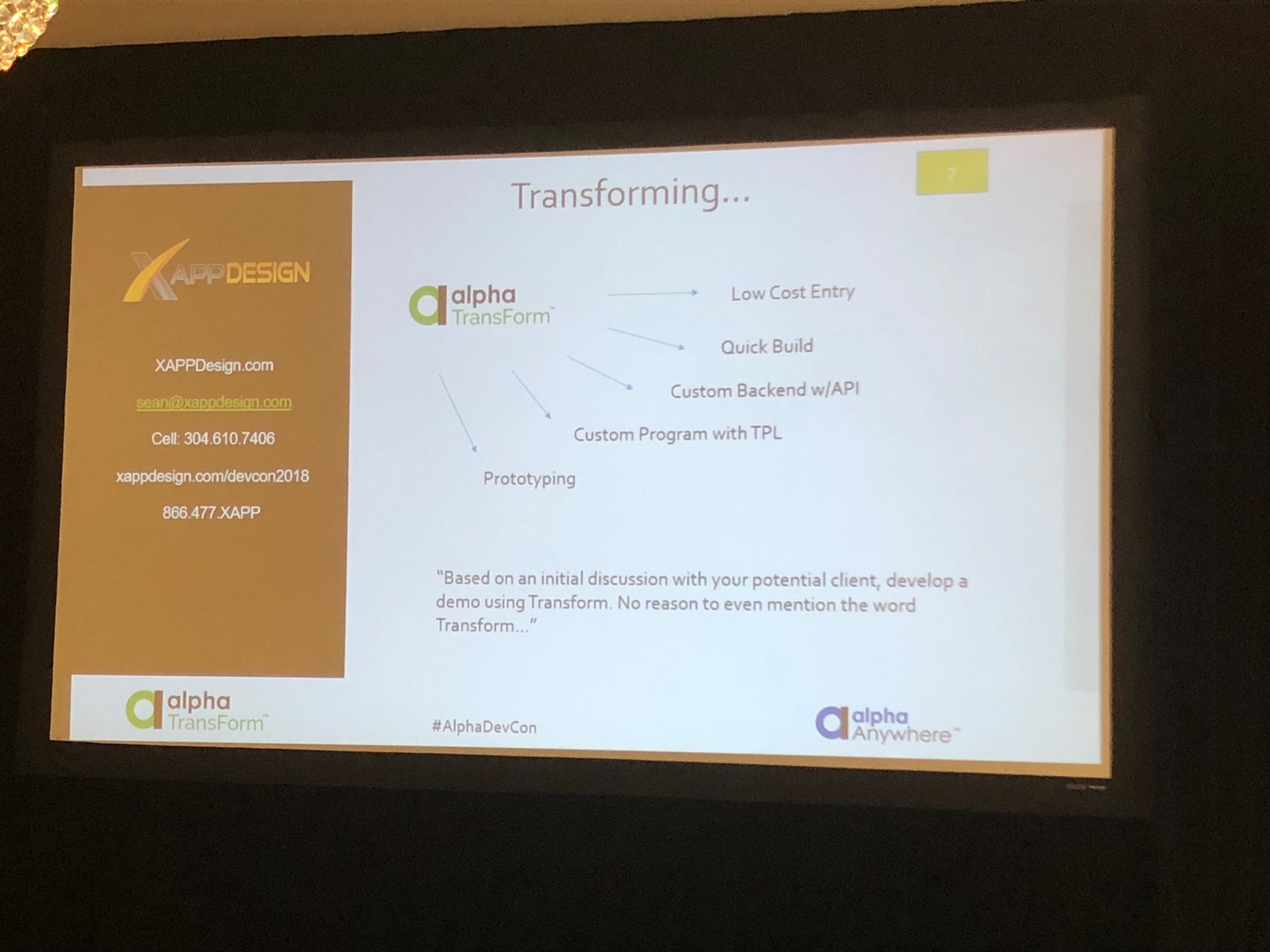 Alpha DevCon 2018: Day 2